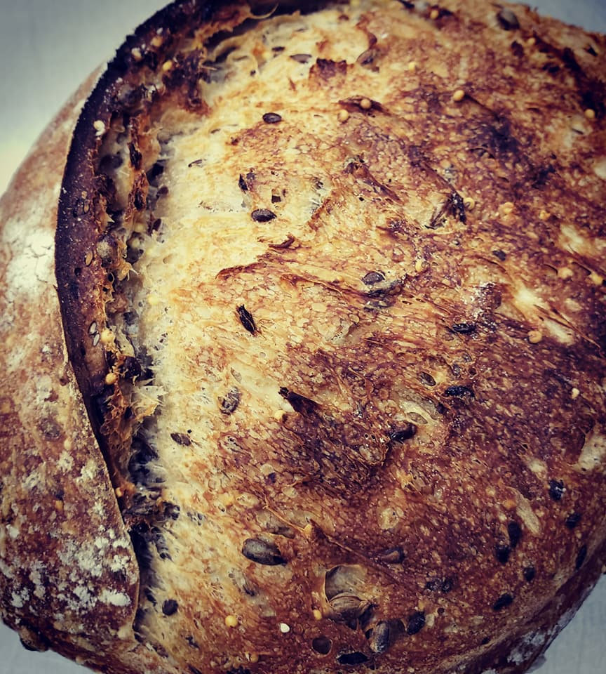 Rustic Rosemary Sourdough Bread