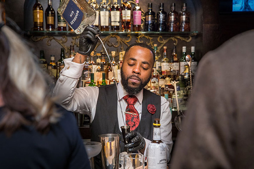 Red Phone Booth in Atlanta, Georgia