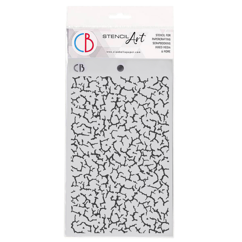 Ciao Bella 5x8 Stencil - Crackle | Mad Arches