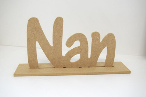 MDF Word Nan and base | Mad Arches