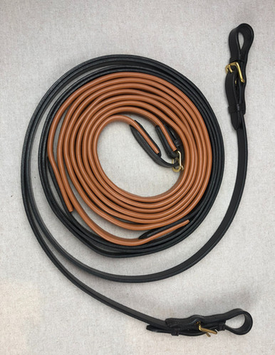 Leather and Leather wrapped web Driving Reins | The Irish Saddler