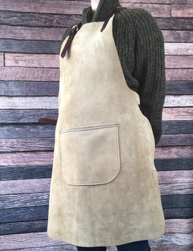 Heavy Suede Apron with Front Pocket | The Irish Saddler