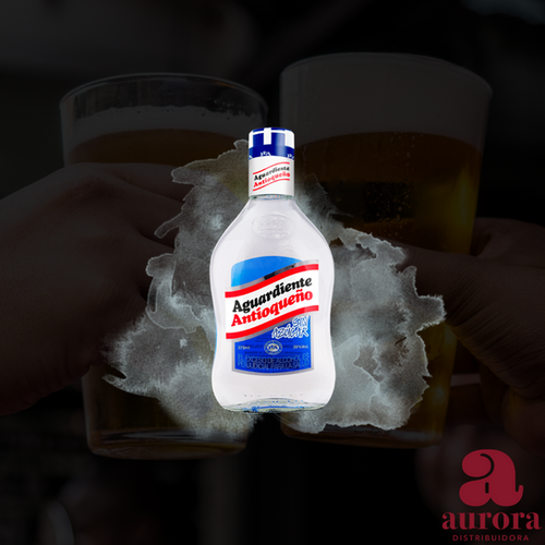 Aguardiente Antioqueño Azul Media | Aurora Licores
