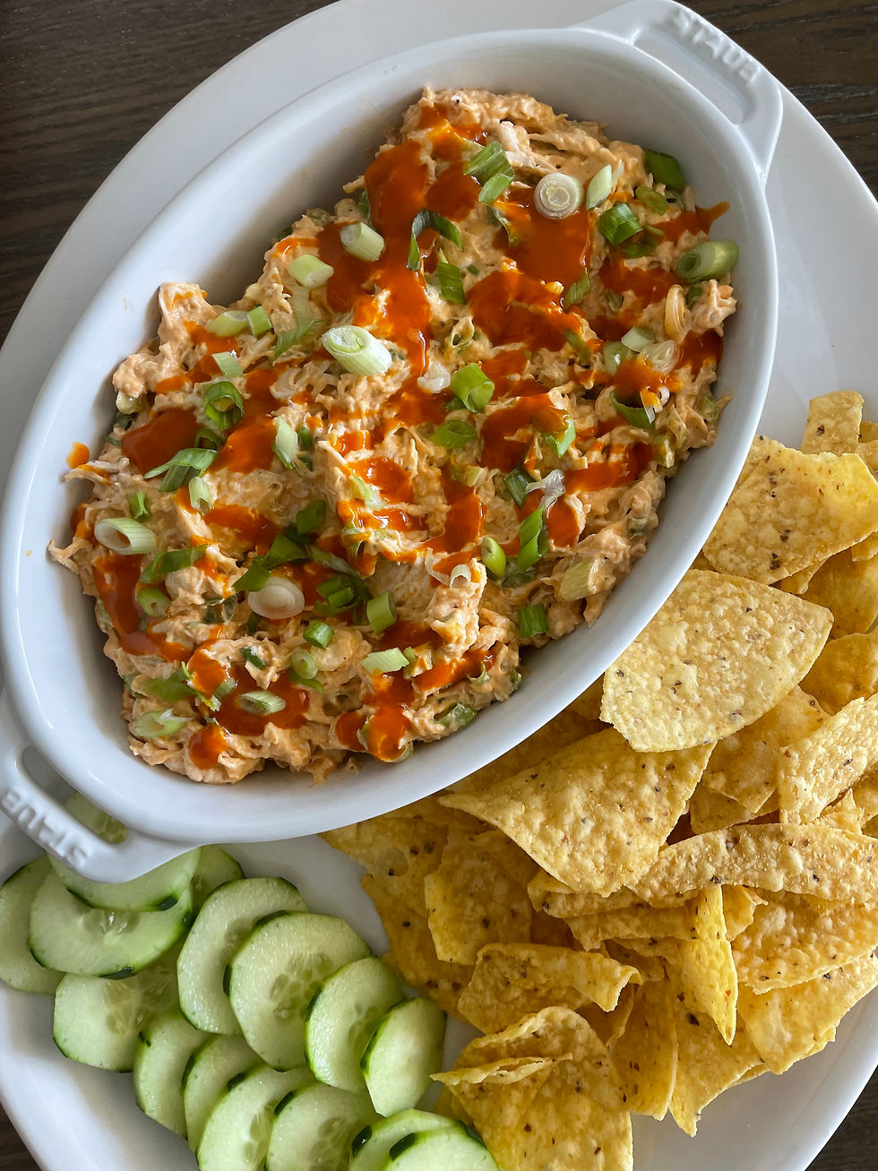 Cold Buffalo Chicken Dip (high protein/ clean ingredient)