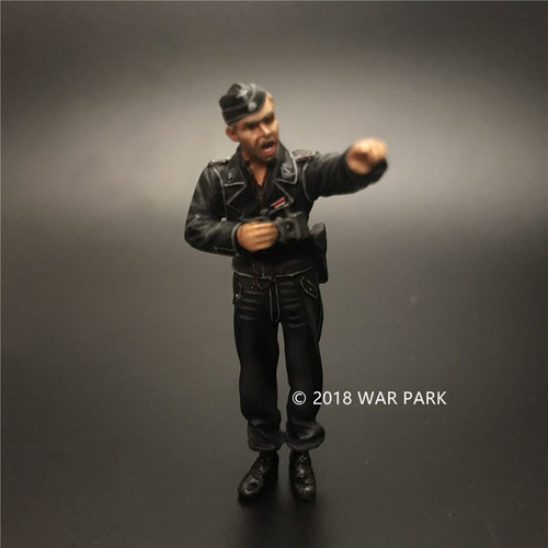 War Park KH008 LSSAH tank officer with garrison cap | Toy Soldier Galleria