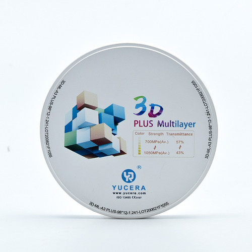 3D PLUS Multilayer Zirconia Disc | SetraDent
