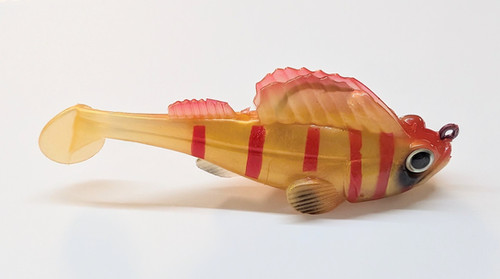 HPF Sleeper 3/4 oz Soft Swimbait- Red Stripe | Hooked Performance Fishing