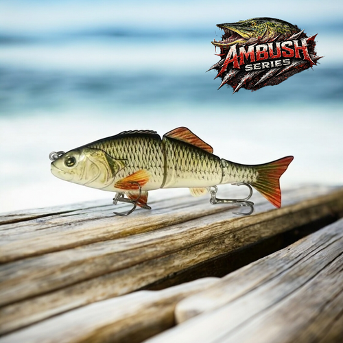 HPF Ambush Series 6" Double Jointed Glidebait - Widowmaker | Hooked ...