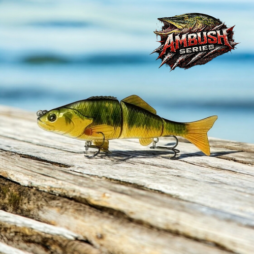 HPF Ambush Series 6" Double Jointed Glidebait - Yellow Savage | Hooked ...