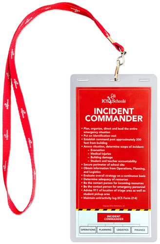 ICS Lanyard - Incident Commander (District Office) | ICS4Schools