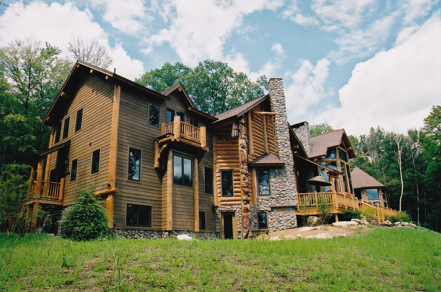 Handcrafted log Homes Northern Lights Log Homes New England