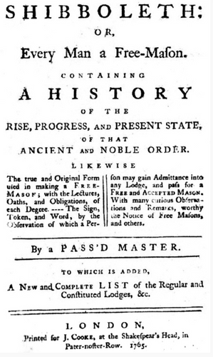 Shibboleth - Masonic History | FromCommonHands