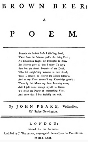 Brown Beer: A Poem | FromCommonHands