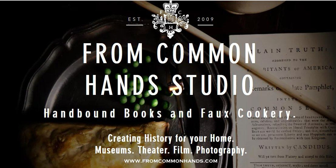 18th century Handbound Books and Faux Food | From Common Hands Studio