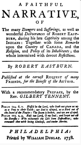 Robert Eastburn Narrative | FromCommonHands