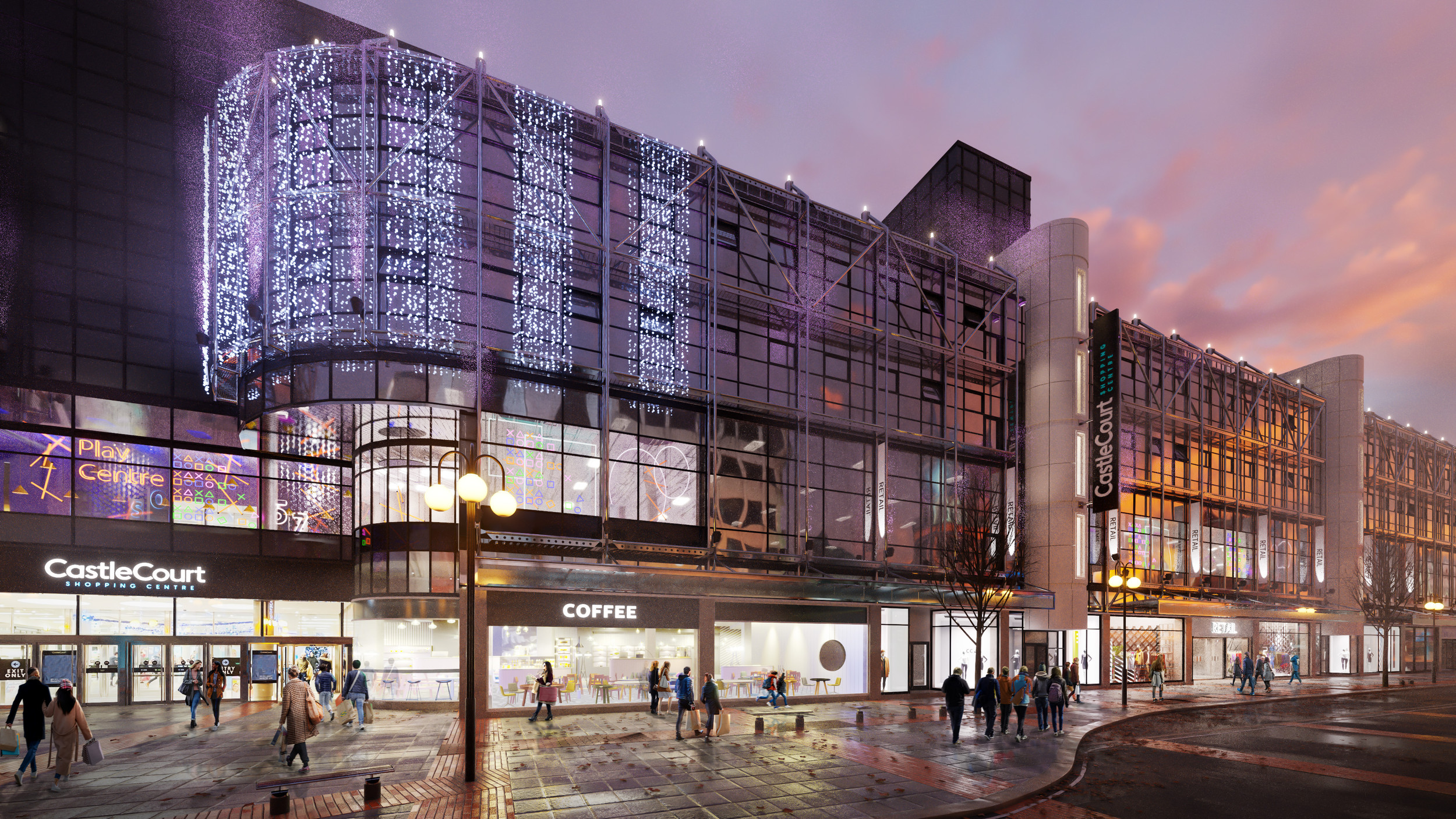 Castle Court Shopping Centre, Belfast | Cyanotype Media | Architectural ...