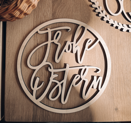 Schild Frohe Ostern | Hallo Anna