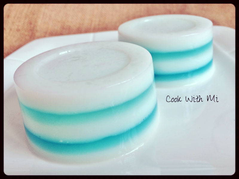 Coconut Milk Layered Agar-Agar Dessert
