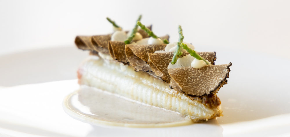 Dover sole & truffle dish