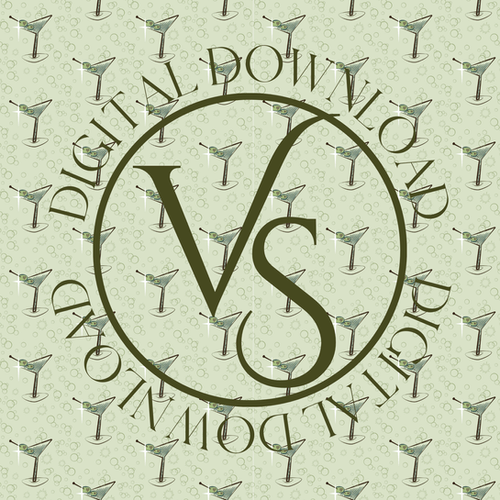 Martini Bubbles Digital Edible Icing Image | Vintage Sugarcraft