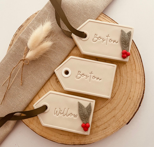 Gift Tag Stamp & Cutter | Vintage Sugarcraft