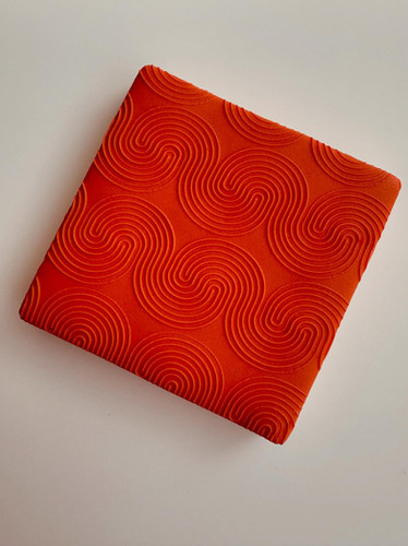 Retro Wave Cookie Texture Plate | Vintage Sugarcraft