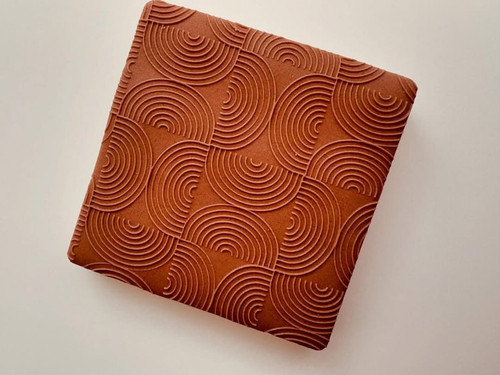 Retro Tile Cookie Texture Plate | Vintage Sugarcraft