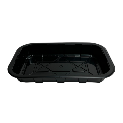 6 x 10 inch Bakeable CPET Half Rib Tray | UPAC2