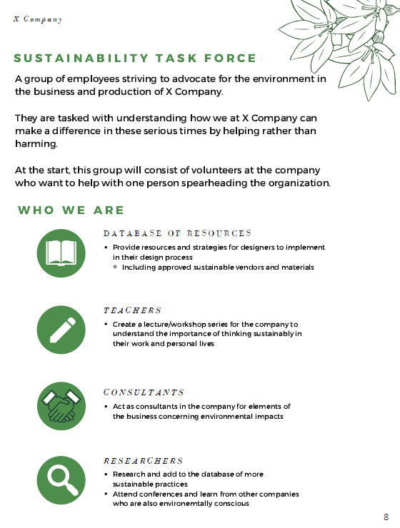 Sustainability Task Force | Portfolio