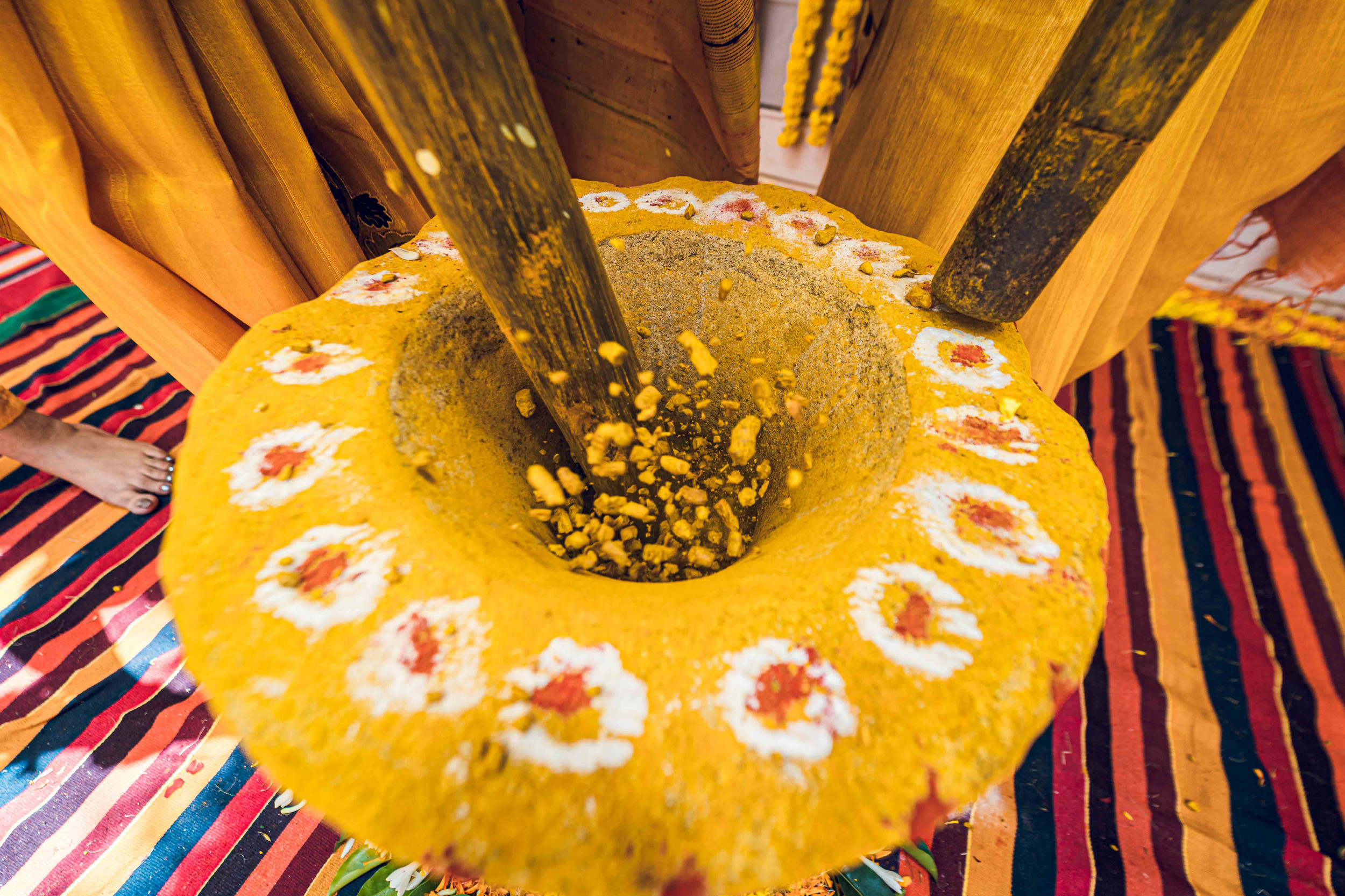 Backyard Pasupu ceremony | Mustard Weddings