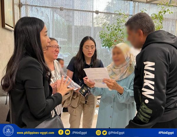 DFA Undersecretary Eduardo De Vega arrived in Cairo to check on ...