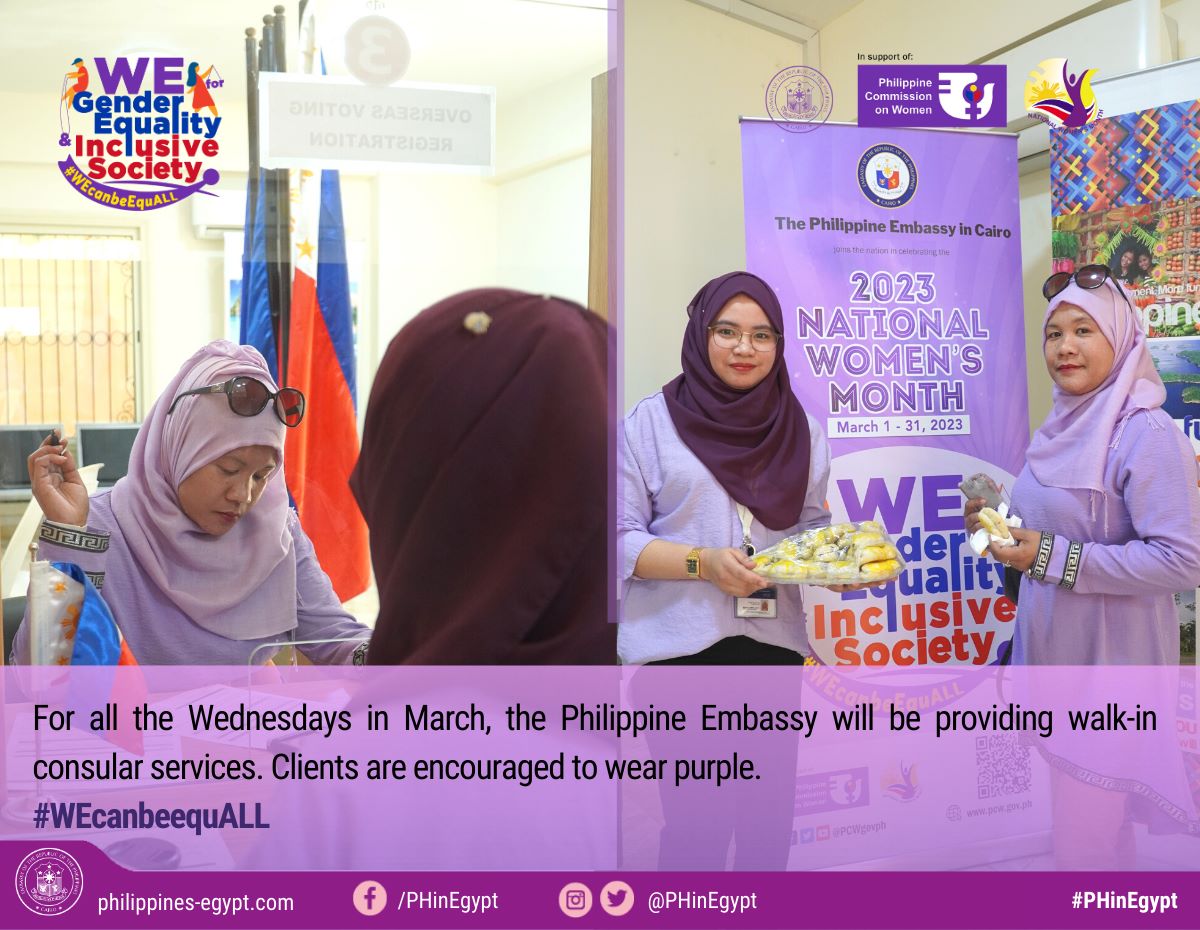 THE PHILIPPINE EMBASSY JOINED THE NATION IN CELEBRATING WOMEN'S MONTH