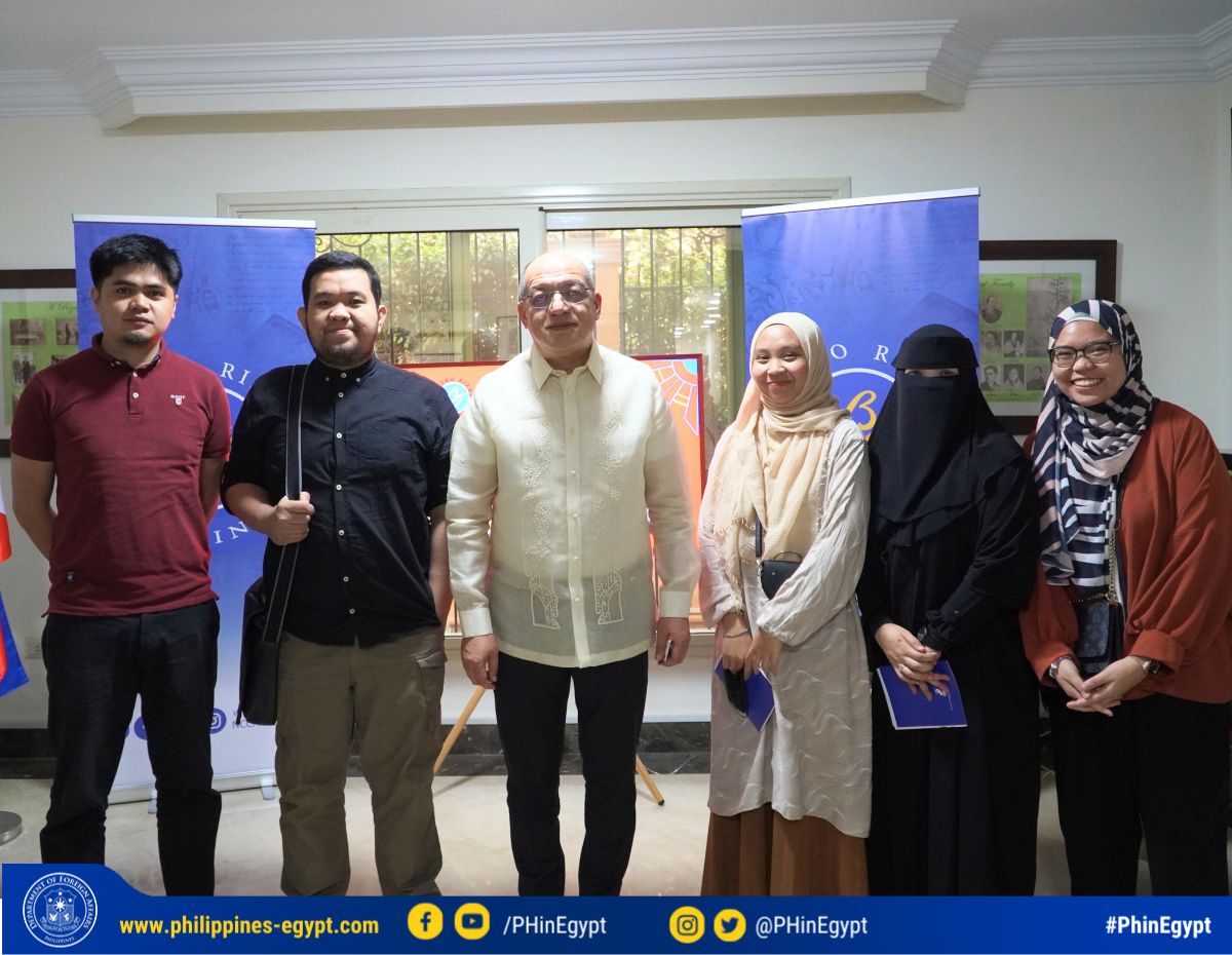 Launch of Sentro Rizal-Egypt website and Reintroduced the Sentro Rizal ...