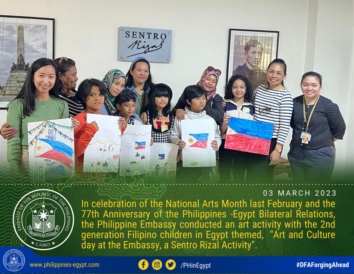ART AND CULTURE DAY AT THE EMBASSY, A SENTRO RIZAL ACTIVITY