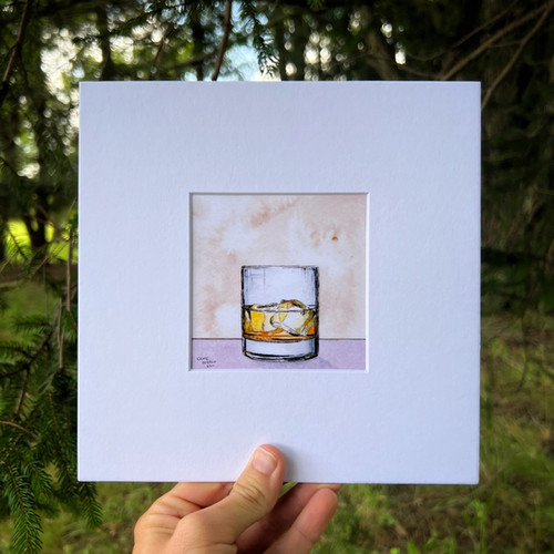 Bourbon on the Rocks | Artworkontherun