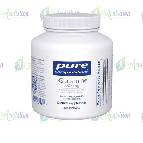 L-Glutamine 850 mg – Pure Encapsulations 250 capsules | Acutrition