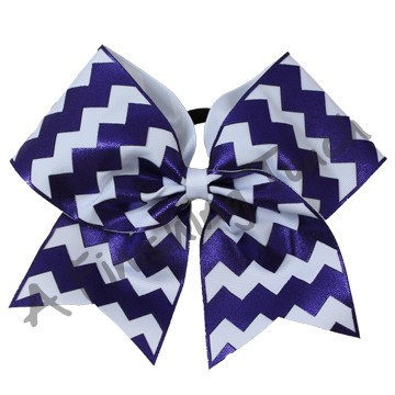 Two Color Chevron Cheer Bow 4 Layouts | cheer-uniforms