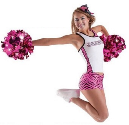 Zebra Twist Stretch Cheer Top | cheer-uniforms