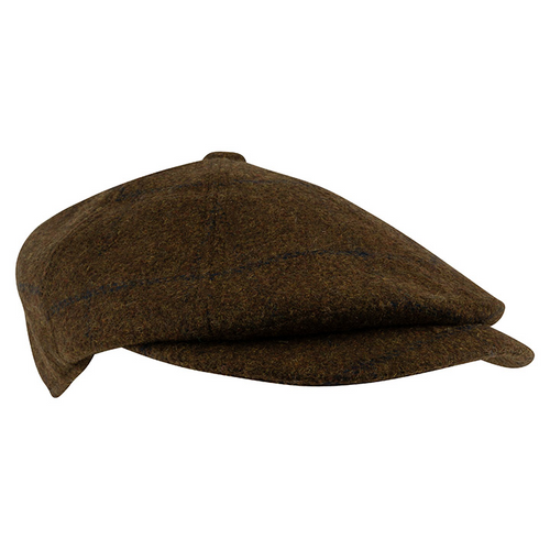 Brown Tweed Newsboy Cap by Jack Pyke | Belper Tackle & Gun