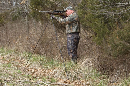 Caldwell Shooting Sticks Cross-Stick Shooting Rest Standing Model ...