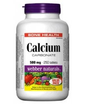 WEBBER CALCIUM CARB 500MG TABS 250'S | Life Pharmacy