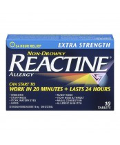 REACTINE TABS X-STR 10'S | Life Pharmacy