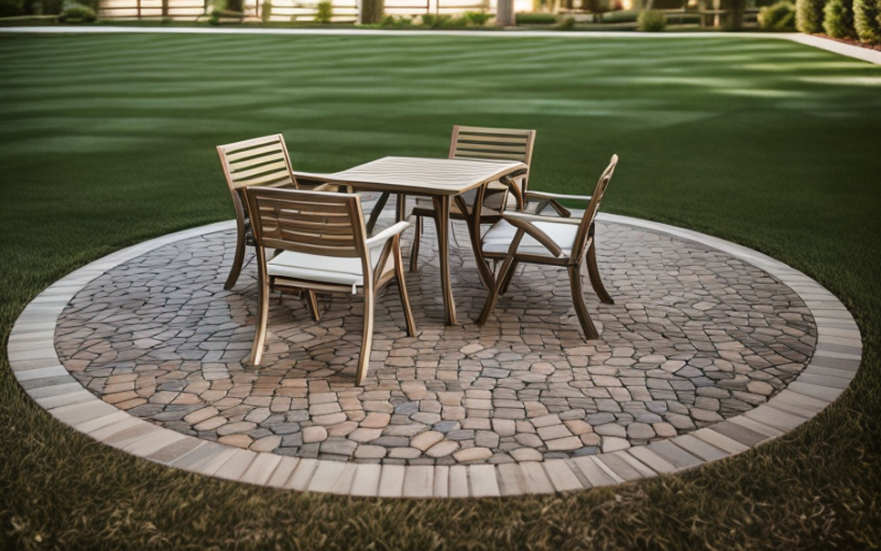16x16 Circular Paver Patio