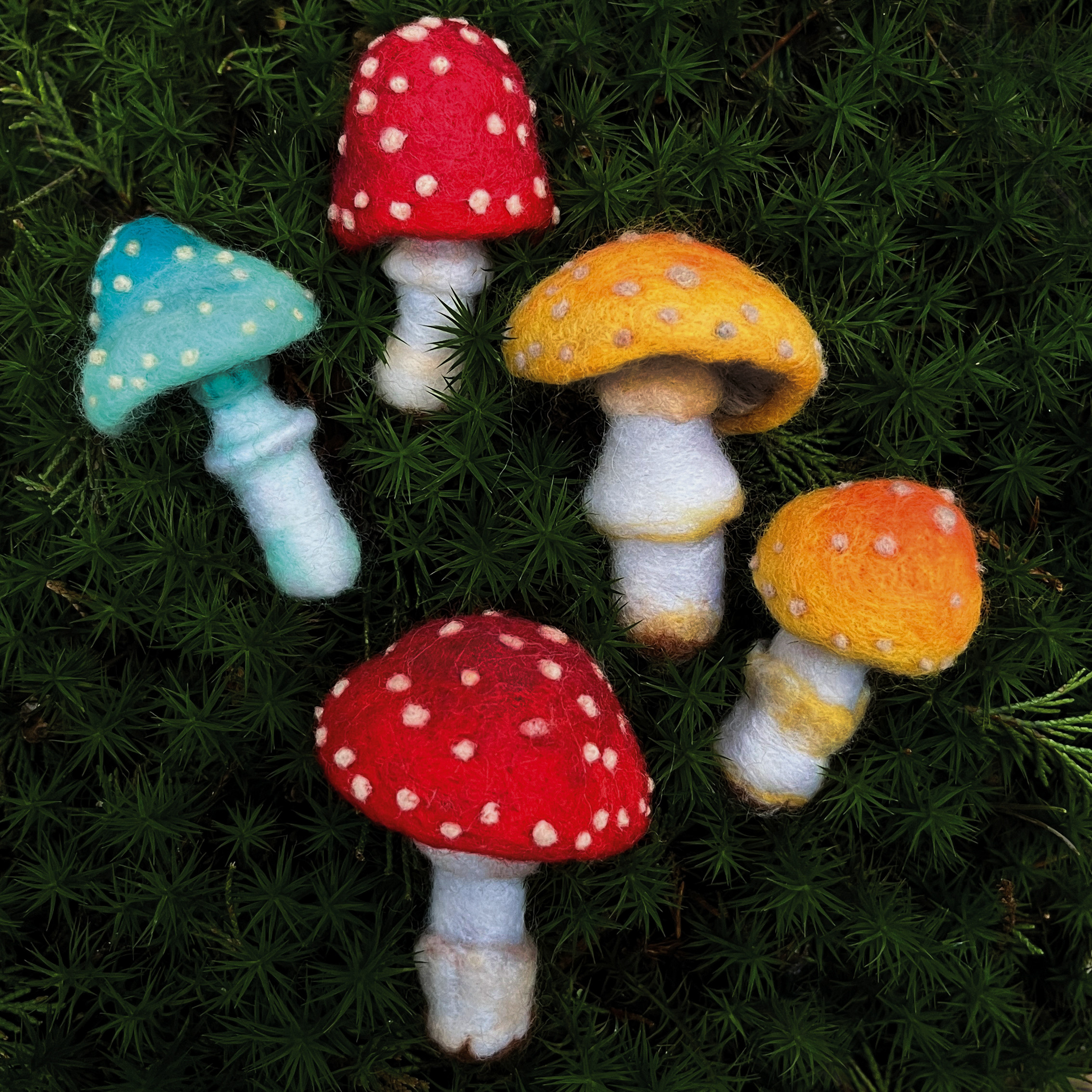 Needle Felted Toadstools | Bergin & Bath