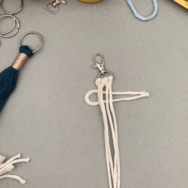 THREE gorgeous DIY macrame key rings