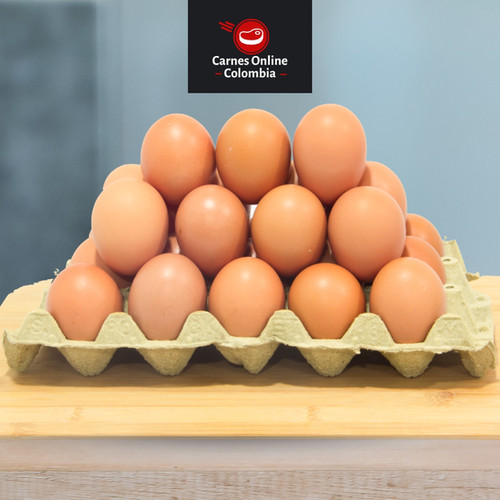 Cubeta de huevos x 15 unidades tamaño AA de la finca | Carnes Online Colomb