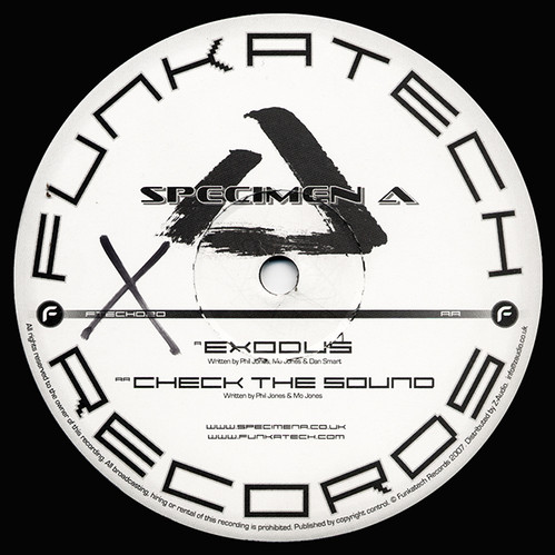 SPECIMEN A : Exodus / Check The Sound | Kultura Breakz