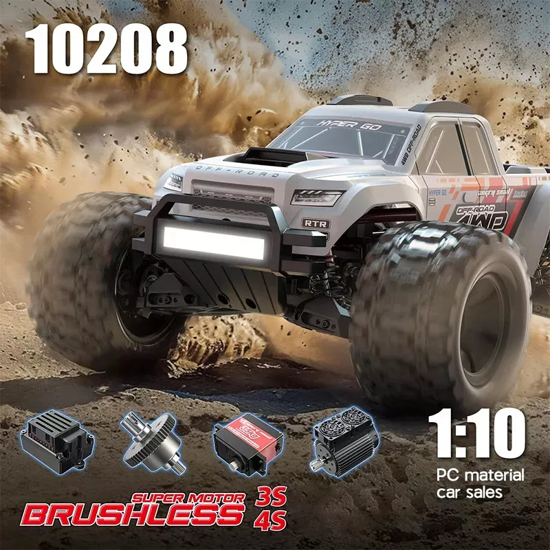 MJX Hyper Go 10208 V2 Monster 4WD RC Car 1/10 80km/h- RC India | Bharat Hobby