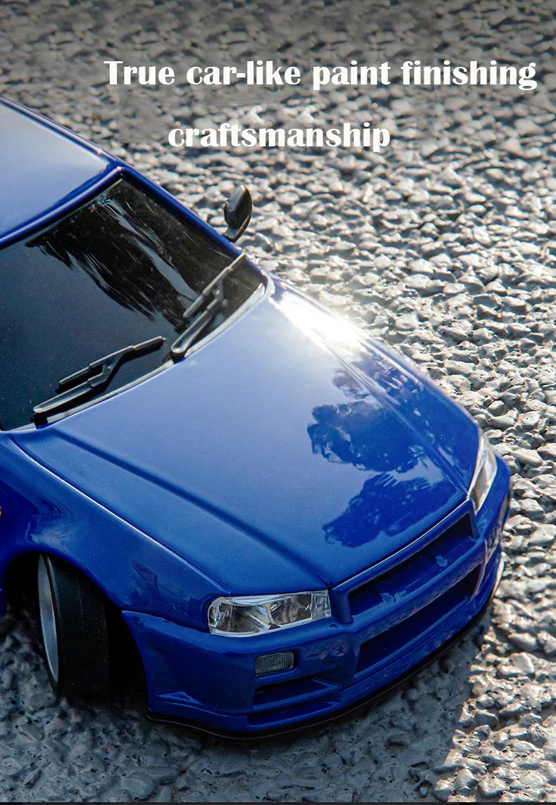 LDRC LD1899 GTR R34 1/18 Scale High Speed RWD RC Drift Car RTR- India | Bharat Hobby