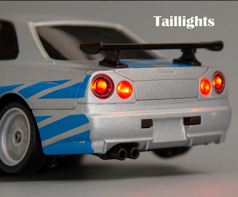 LDRC LD1899 GTR R34 1/18 Scale High Speed RWD RC Drift Car RTR- India | Bharat Hobby